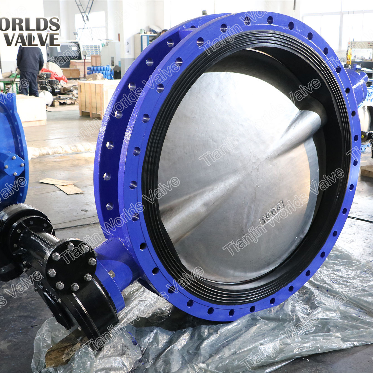 U section with tapped/threaded hole/end butterfly valve from China ...