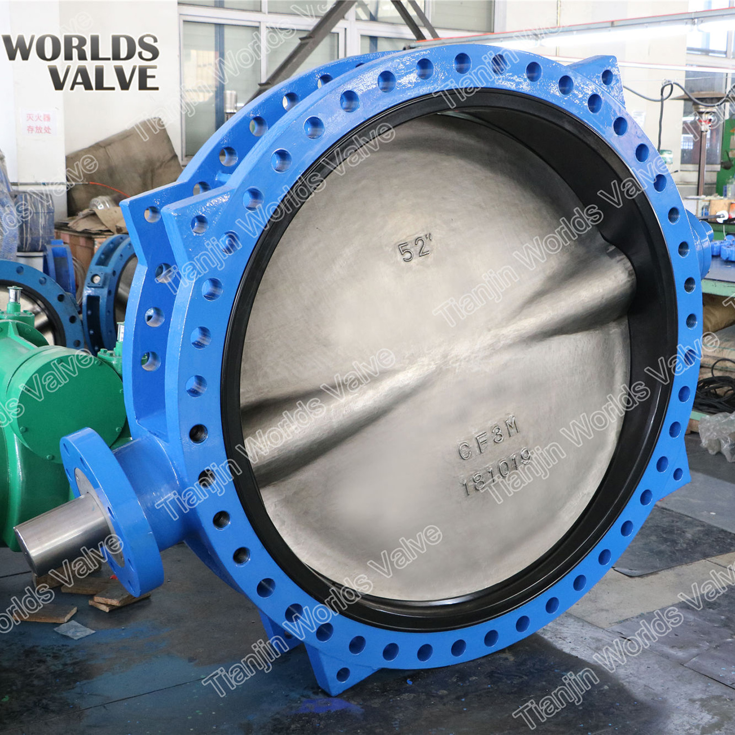 Awwac504 Standard ASME B16.47 Double Flanged Ends Butterfly Valve 150 ...