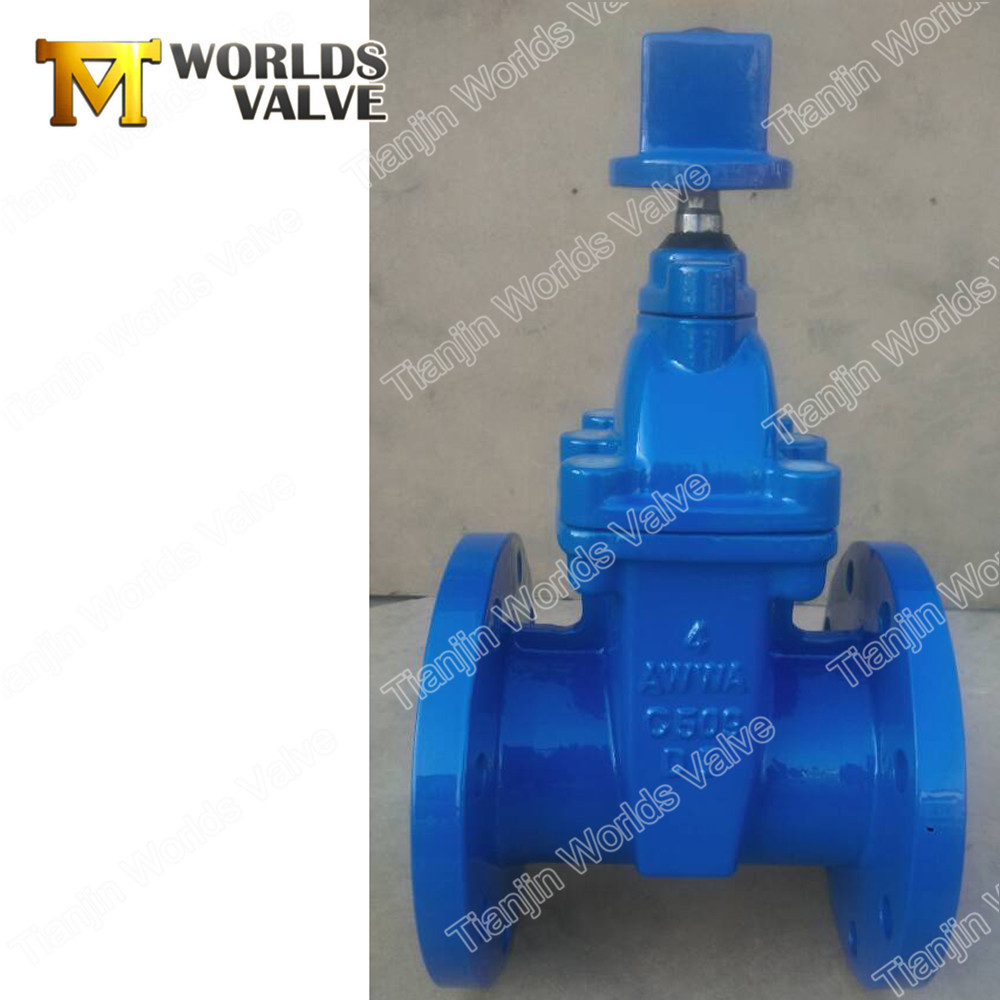 Ductile Iron Rubber Gate Sluice Valve with Captop/top Cap from China ...