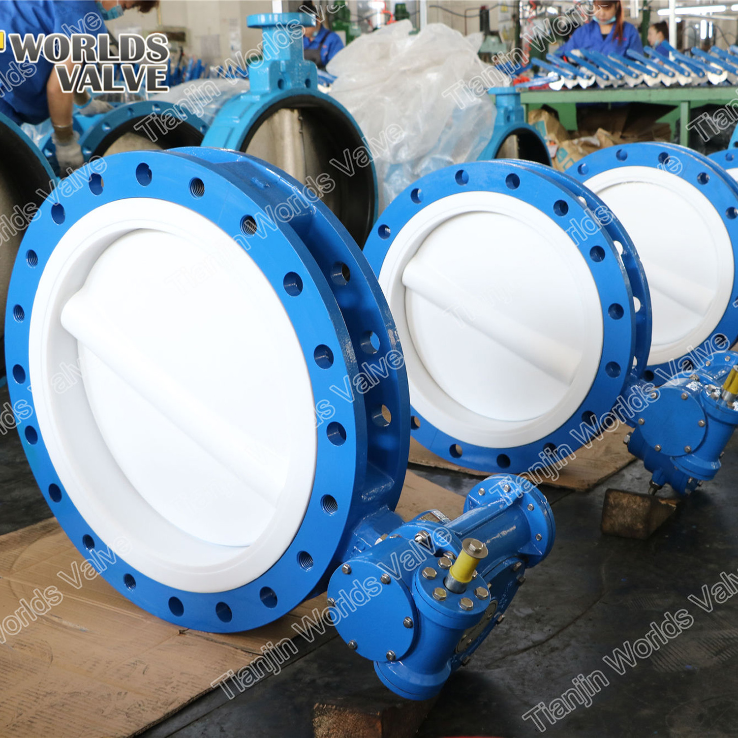 DN750 All PTFE PFA Lining Flange Butterfly Valve 30 Inch from China manufacturer - Tianjin ...