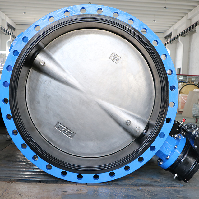 Concentric Double Flange Butterfly Valve with Rubber Rubber Vulcanized on Body EN593/EN558 ...