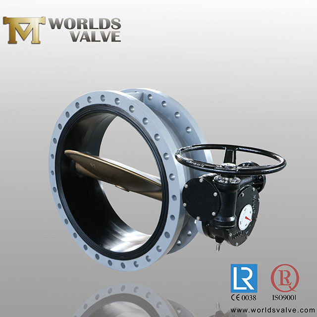 AWWA C504 Double Flange Butterfly Valve with Replaceable Rubber Seat from China manufacturer ...